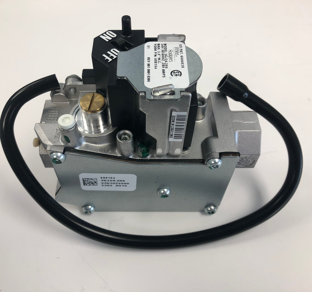 YORK/ COLEMAN GAS VALVE SINGLE STAGE J STYLE WHITE ROGERS 36J24-206 ...