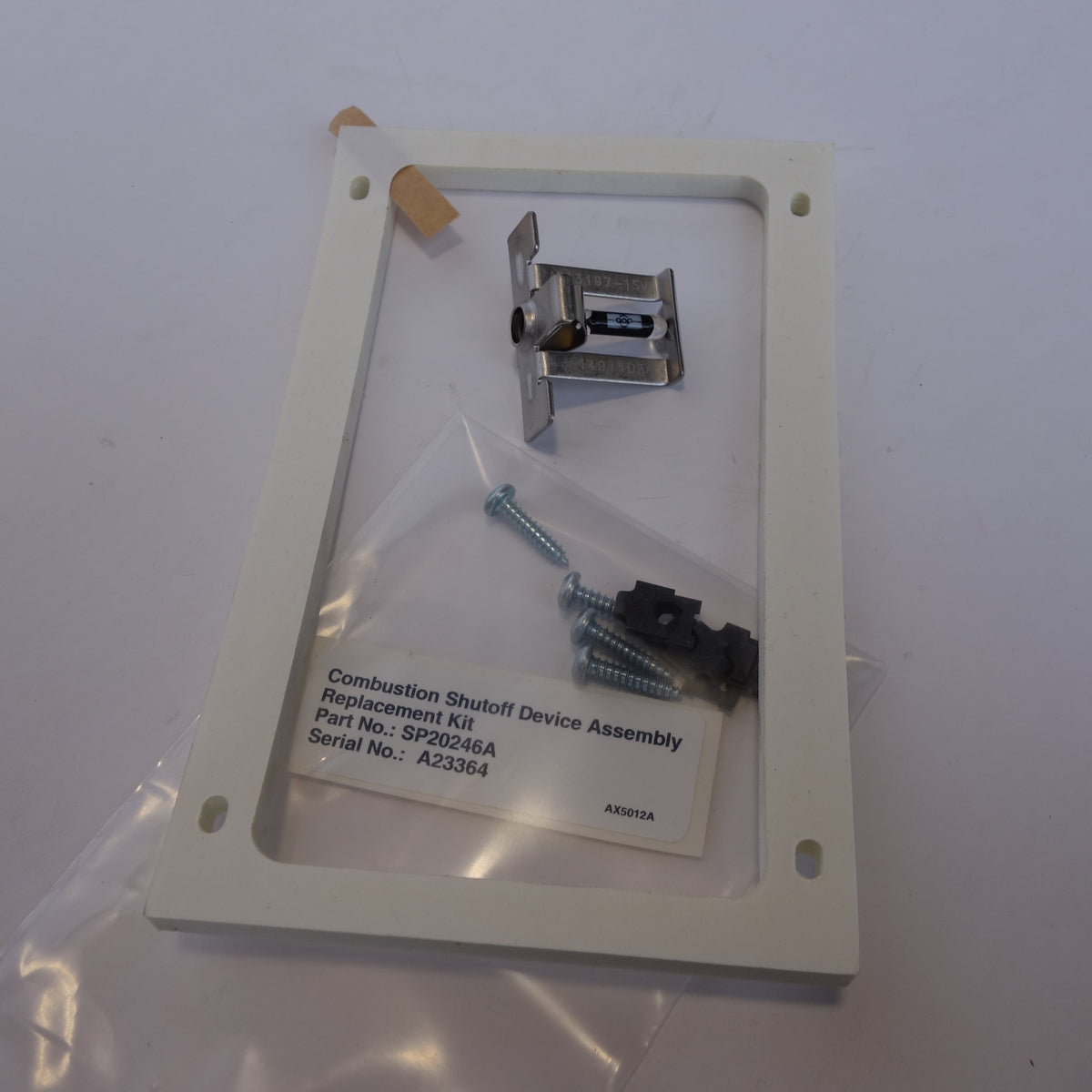 RHEEM COMBUSTION SHUT OFF DEVICE ASSEMBLY COMES WITH BURNER DOOR GASKE ...