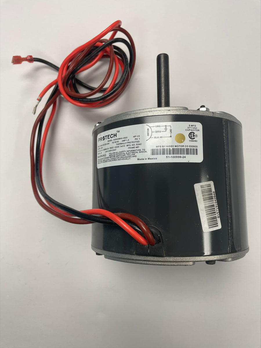 RHEEM / RUUD BLOWER MOTOR 1/3HP 208/230V-220/240V 840RPM 1.5A 1 SPEED ...