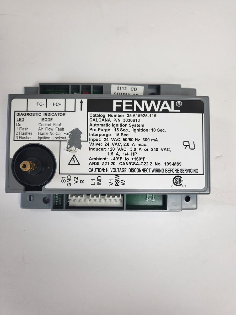 CALCANA FENWEL DSI BOARD - UPGRADED WHITE PIN PLUG - OLDER VERSIONS WI ...