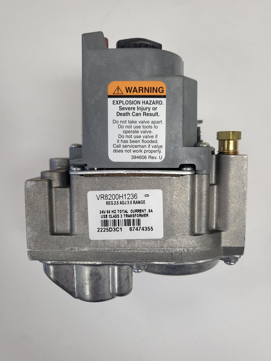 HONEYWELL 1/2" GAS VALVE SINGLE STAGE SNAP OPEN STANDING PILOT 24V CON ...