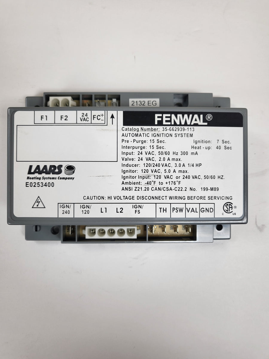 LAARS IGNITION MODULE FENWAL 35-662939-113 – Pro North Heating Inc.