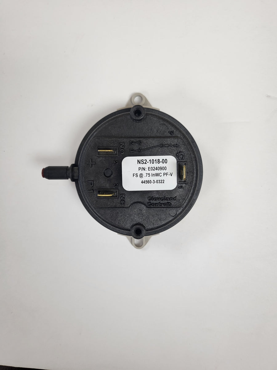 LAARS PRESSURE SWITCH .75 WC NS2-1018-00 – Pro North Heating Inc.